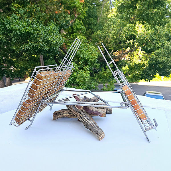 Multipurpose Stainless-Steel Braai, Rib & and Potjie Stand - Stainless ...