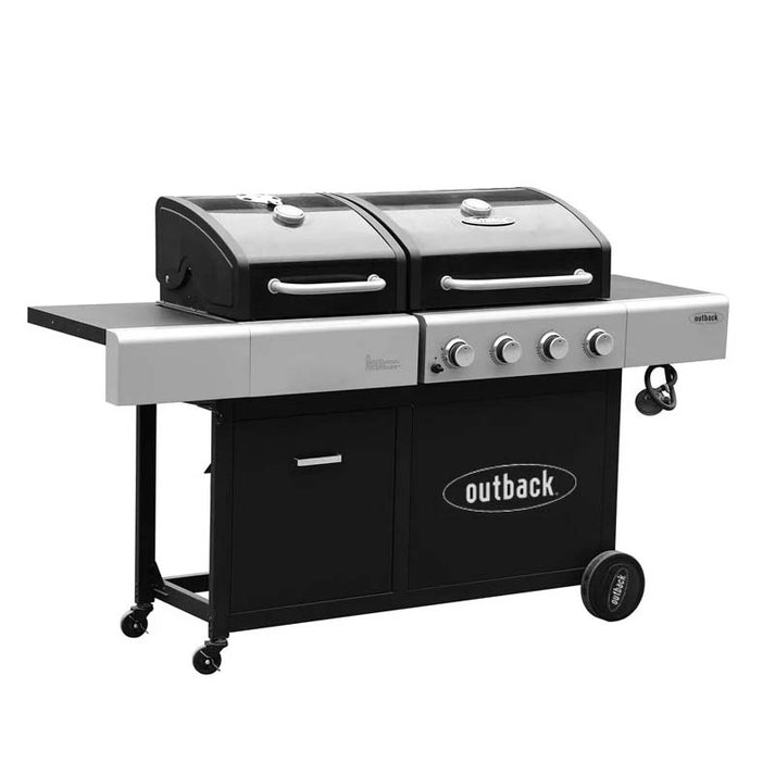 Outback Jupiter Dual Fuel 4 Gas/Charcoal Hybrid Barbecue | OUT370969 ...
