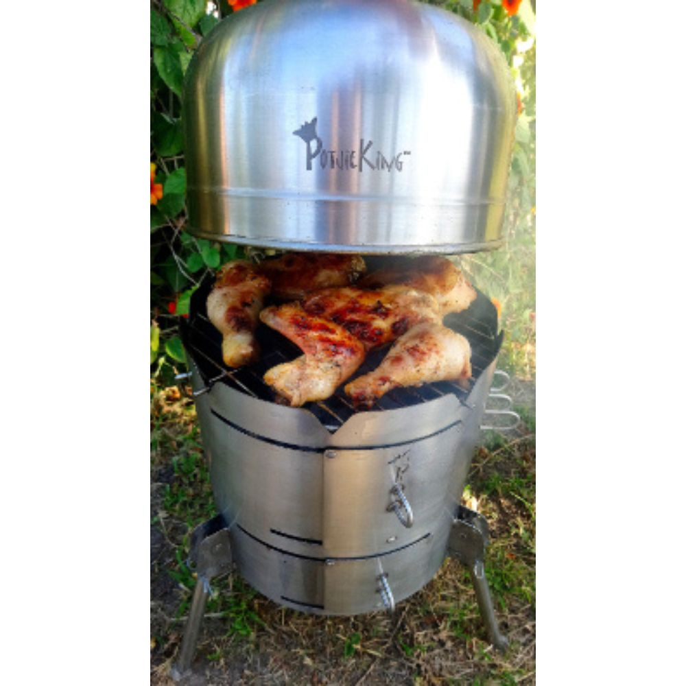 PotjieKing Stainless Steel Dome Lid – www.onlinebraaishop.co.za