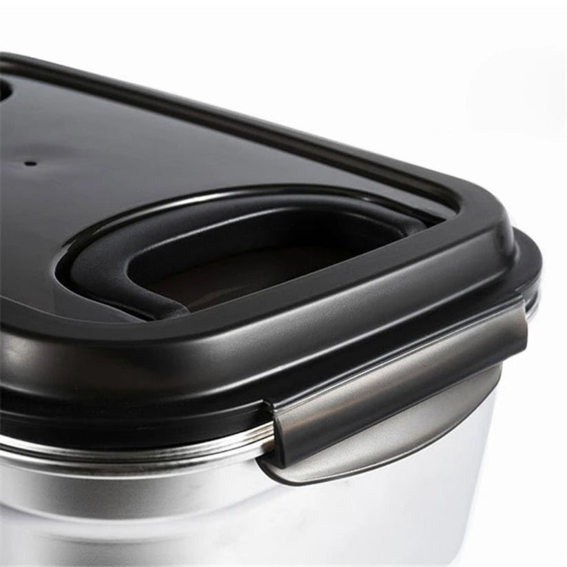 Versatile Food Storage Stainless-Steel Braai Bak - Durable lid include ...