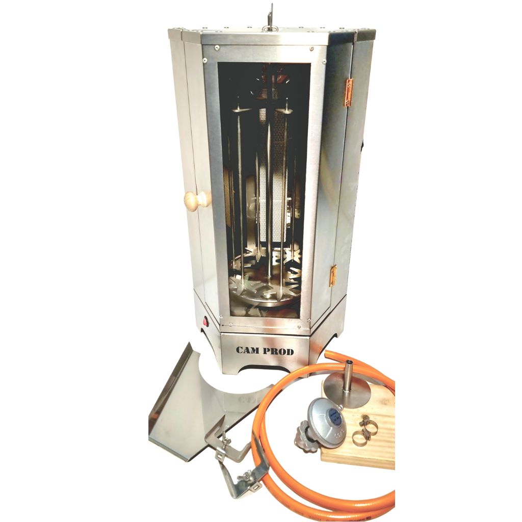 Vertical Spit Gas Grill - Stainless Steel | Cam02 – www.onlinebraaishop ...